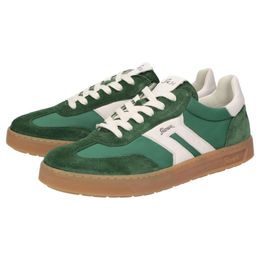 Sioux Herren Sneaker "Tedroso-713", Gr. 44, gr&uuml;n, Obermaterial: 40% Kalbsveloursleder CAVL. 30% Textilmaterial TEXMAT. 30% Lammleder LEL. 100% Gummi