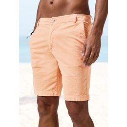 H.I.S. H.I.S Herren Shorts "sommerliche Bermuda, Cordhose", orange, Gr. 36, unifarben, Cord, Obermaterial: 98% Baumwolle, 2% Elasthan, Hosen