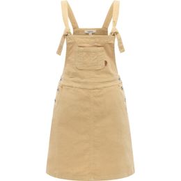Ragwear Damen Cordkleid "Zekke Cordy", beige, Gr. M, Cord, Material: 98% Baumwolle, 2% Elasthan, Kleider, Damen Latzkleid aus Babycord-Material
