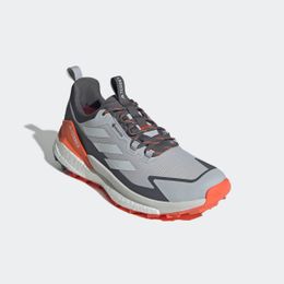 adidas terrex Herren Wanderschuh "FREE HIKER 2.0 LOW GORE-TEX", Gr. 41, grau, Synthetik, Textil, Schuhe, wasserdicht dank Gore-Tex Membrane