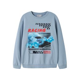 name it Sweatshirt 'NKMVOTO' boy size 146/152 Azure / Sky blue / Red / Black