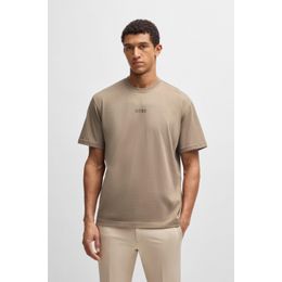 BOSS Green Herren T-Shirt "Tee 10 Relaxed Fit", braun, Gr. S, unifarben, Single Jersey, Obermaterial: 100% Baumwolle, Shirts, Rundhalsausschnitt,