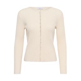 Saint Tropez Damen Strickjacke "Strickjacke SigridaSZ", wei&szlig;, Gr. XL, Obermaterial: 72% Viskose LENZING ECOVERO CV LenzEcov. 28% Polyamid PA.,