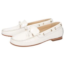 Sioux Damen Slipper "Borinka-701", Gr. 40, wei&szlig;, Obermaterial: 100% Lammlackleder LAPA. 50% Rindsleder Leather cow. 50% Gummi rubber., Schuhe