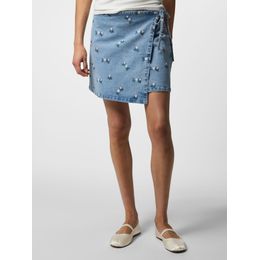 Pieces Rock 'PCFlora' Damen Gr&ouml;&szlig;e 36 blue denim / petrol / rosa / wei&szlig;
