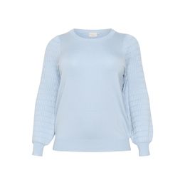 Kaffe CURVE Sweater 'Lini' female size S Light blue