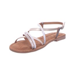 Tamaris Sandale Damen Gr&ouml;&szlig;e 42 champagner / silber