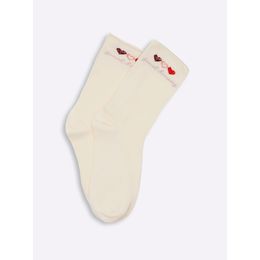 w&auml;schepur W&Auml;SCHEPUR Damen Socken, Gr. 1, beige, 80% Baumwolle, 18% Polyamid, 2% Elasthan, Socken