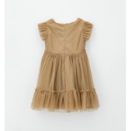 IDO M&auml;dchen Sommerkleid "BABY GIRL LAY DRESS", beige, Gr. 122, 100% Polyester, Kleider