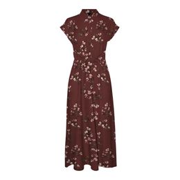 V&eacute;ro Moda Vero Moda Kleid 'VMNEWHALLIE' Damen Gr&ouml;&szlig;e 36 dunkelgr&uuml;n / rosa / karminrot / wei&szlig; Sommerkleid