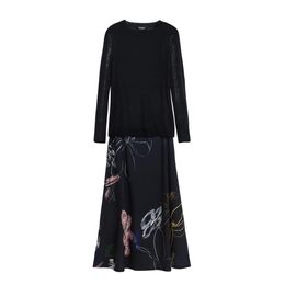 Desigual Kleid Damen Gr&ouml;&szlig;e 42 hellblau / puder / schwarz Sommerkleid