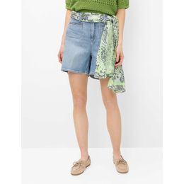 Brax Damen Bequeme Jeans "Style BEACH B", blau, Gr. 44, Denim/Jeans, 92% Baumwolle, 8% Elastomultiester, Jeans