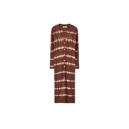 Mango Knit Cardigan 'Janice' female size XXS Brown / White