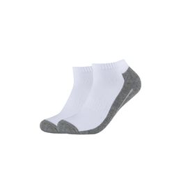 Camano Herren Sneakersocken, Gr. 35wei&szlig;, Baumwollmischung, Socken, mit Rippenb&uuml;ndchen