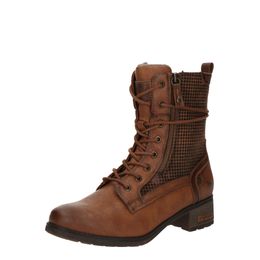 Mustang Schn&uuml;rstiefelette Damen Gr&ouml;&szlig;e 40 cognac / schwarz