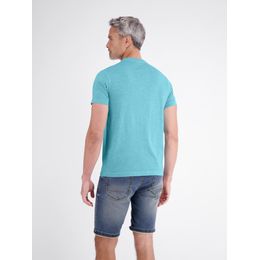 Lerros Herren V-Shirt "T-Shirt mit sportlichem V-Ausschnitt aus reiner Baumwolle"reef blau, Gr. XXL, 100% Baumwolle, Shirts