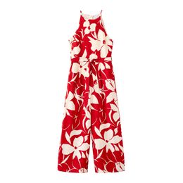 Mango Jumpsuit 'Milos' Damen Gr&ouml;&szlig;e XS elfenbein / blutrot