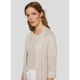 Rabe Damen Strickjacke, beige, Gr. 36, unifarben, Strick, Obermaterial: 87% Viskose, 13% metallisierte Fasern, Strickjacken, ohne Verschluss