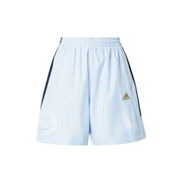 adidas originals Pants 'TEAMGEIST' female size 40 Night blue / Pastel blue / White
