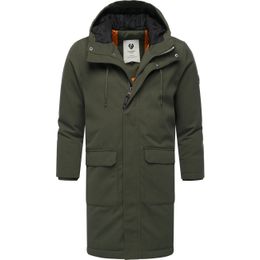 Ragwear Herren Wintermantel "Mr Them Long", gr&uuml;n, Gr. XL, Obermaterial: 100% Polyester. Innenfutter: 100% Polyester. Wattierung: 100% Polyester,