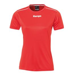 Kempa Damen T-Shirt "Shirt POLY WOMEN", rot, Gr. L, Obermaterial: 100% Polyester Pol. recyc.., Shirts