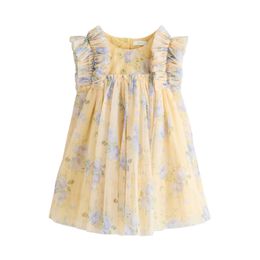 Next Kleid M&auml;dchen Gr&ouml;&szlig;e 80 royalblau / gelb / gr&uuml;n