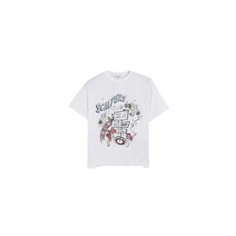 Scalpers Shirt 'Lucky' female size S Light blue / Dark red / Black / Off white