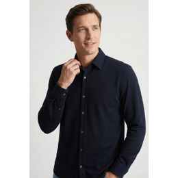 Cinque Herren Businesshemd "CIRONI", blau, Gr. S, unifarben, Web, Obermaterial: 55% Baumwolle, 45% Polyester, Hemden, b&uuml;gelfreie Piquet Qualit&auml;t,
