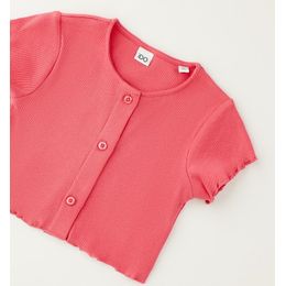 IDO M&auml;dchen Outdoorjacke "BABY GIRL SUMMER T-SHIRT", pink, Gr. 116, 95% Baumwolle, 5% Elasthan, Jacken