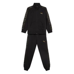 Puma Jogginganzug 'Ess' Jungen Gr&ouml;&szlig;e 152 gold / schwarz