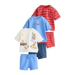 next Set Jungen Gr&ouml;&szlig;e 56 creme / hellblau / dunkelblau / bordeaux