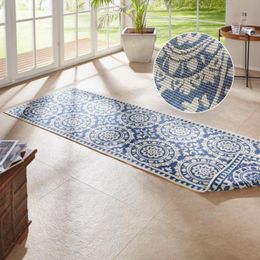 L&auml;ufer Hanse Home, B:80cm H:5mm L:250cm, beige, Polypropylen (PP), Flur, Teppiche, "Jardin", Wendeteppich, In-& Outdoor, Vintage, Balkon, Garten,