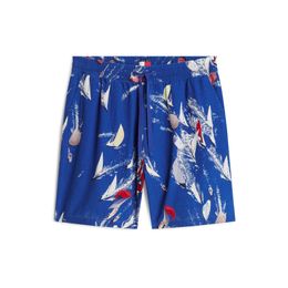 Tommy Jeans Hose 'Print Blend Regular' Herren Gr&ouml;&szlig;e 31/32 blau / hellgelb / kirschrot / wei&szlig;