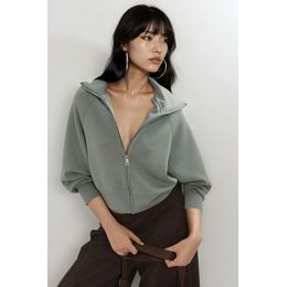 L&auml;ssiges Zipper-Sweatshirt