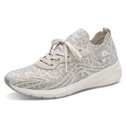 Tamaris Damen Slip-On Sneaker, Gr. 38, beige, Lederimitat, Textil, Schuhe, Slipper, Halbschuh in veganer Verarbeitung