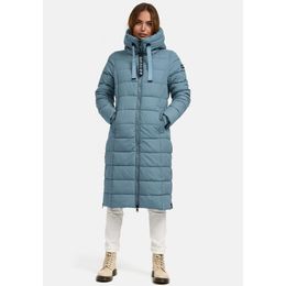 Navahoo Damen Winterjacke "Mondmaedchen", blau, Gr. XL, Obermaterial: 100% Polyester. Innenseite: 100% Polyester, Jacken, Extra langer Schnitt mit