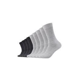 Camano M&auml;dchen Socken "9er Pack", Gr. 39, grau, 70% Baumwolle, 20% Polyamid, 7% Polyester, 3% Elasthan, uni, Socken