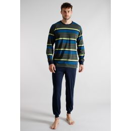 Tom Tailor Herren Pyjama, Gr. 52, blau, Single Jersey, Obermaterial: 100% Baumwolle, Homewear-Sets