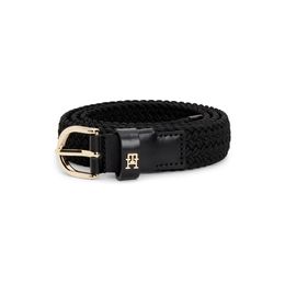 Tommy Hilfiger G&uuml;rtel 'Essential TH Monogram Braided Elastic' Damen Gr&ouml;&szlig;e 70 schwarz