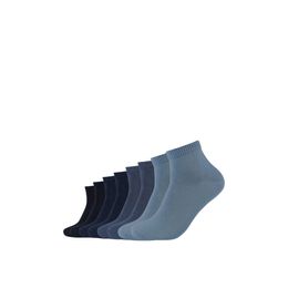 s.Oliver Damen Kurzsocken "8er Pack", Gr. 43, blau, 70% Baumwolle, 27% Polyester, 3% Elasthan, uni, Socken