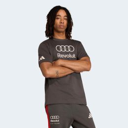Herren T-Shirt "AUDI REVOLUT F1 TEAM DNA GRAFIK", grau, Gr. L, adidas Performance, Obermaterial: 100% Baumwolle, Shirts