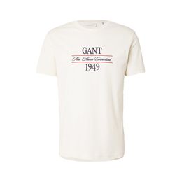Gant Shirt male size M Cream / Navy / Red