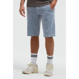 CAMP DAVID Herren Chinohose, blau, Gr. XL, unifarben, Web, Material: 83% Baumwolle, 17% Hanf, Hosen, mit Turn-Up-Saum