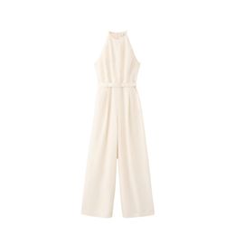 Mango Jumpsuit 'ROOF' Damen Gr&ouml;&szlig;e XL hellbeige