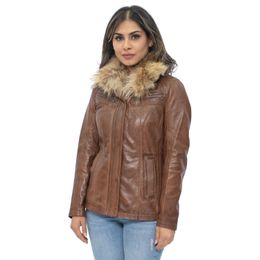 Damen-Parker-Jacke aus Leder &ndash; Arvada