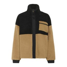 Culture Fleecejacke 'Balo' Damen Gr&ouml;&szlig;e XL beige / schwarz Sommerjacke