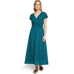 Zero Damen Maxikleid "Damen mit elastischem Bund", blau, Gr. 38, Obermaterial: 5% Polyester, 15% Polyamid, 80% Viskose. Futter: 100% Polyester,