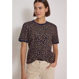 Cecil Damen Sweatercreamy mocha, Gr. S, Jersey, Obermaterial: 49% Polyester, 44% Viskose, 7% Elasthan, Sweatshirts, Sommershirt / Rundhals /