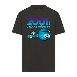 Merchcode T-Shirt 'A Space Odyssey Spaceship' Herren Gr&ouml;&szlig;e XXL mischfarben / schwarz