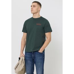 Street One MEN Herren T-Shirt, gr&uuml;n, Gr. S, bedruckt, Web, 100% Baumwolle, Shirts, aus reiner Baumwolle